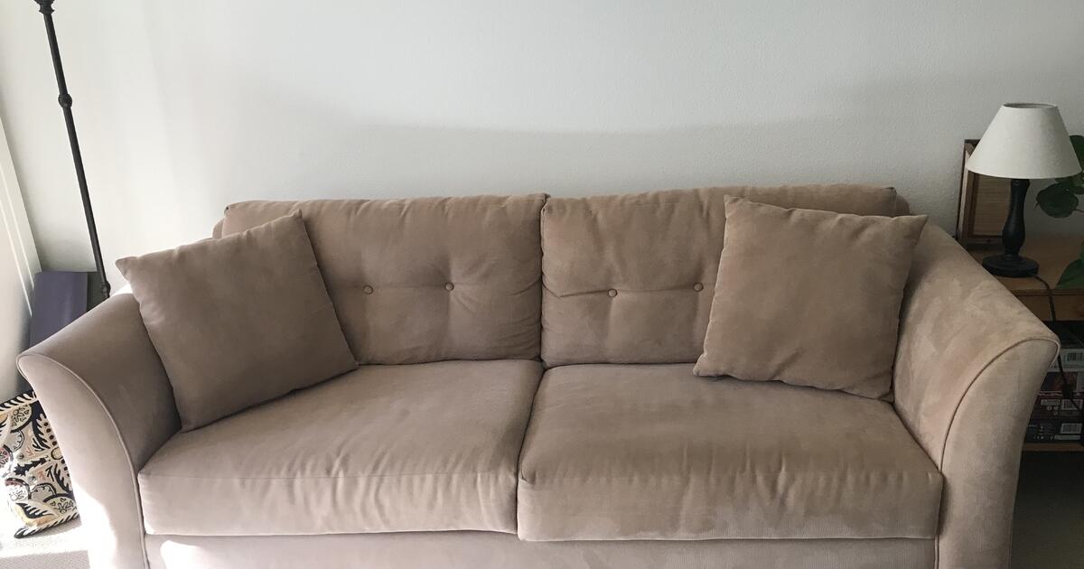 Custom Palmer (sand colored) Sofa 82x32x34 for $75 in Berkeley, CA ...