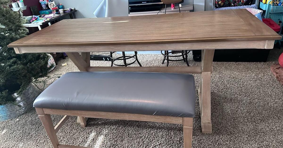 Counter Height Table with bench and 4 chairs for Free in Plano, TX ...