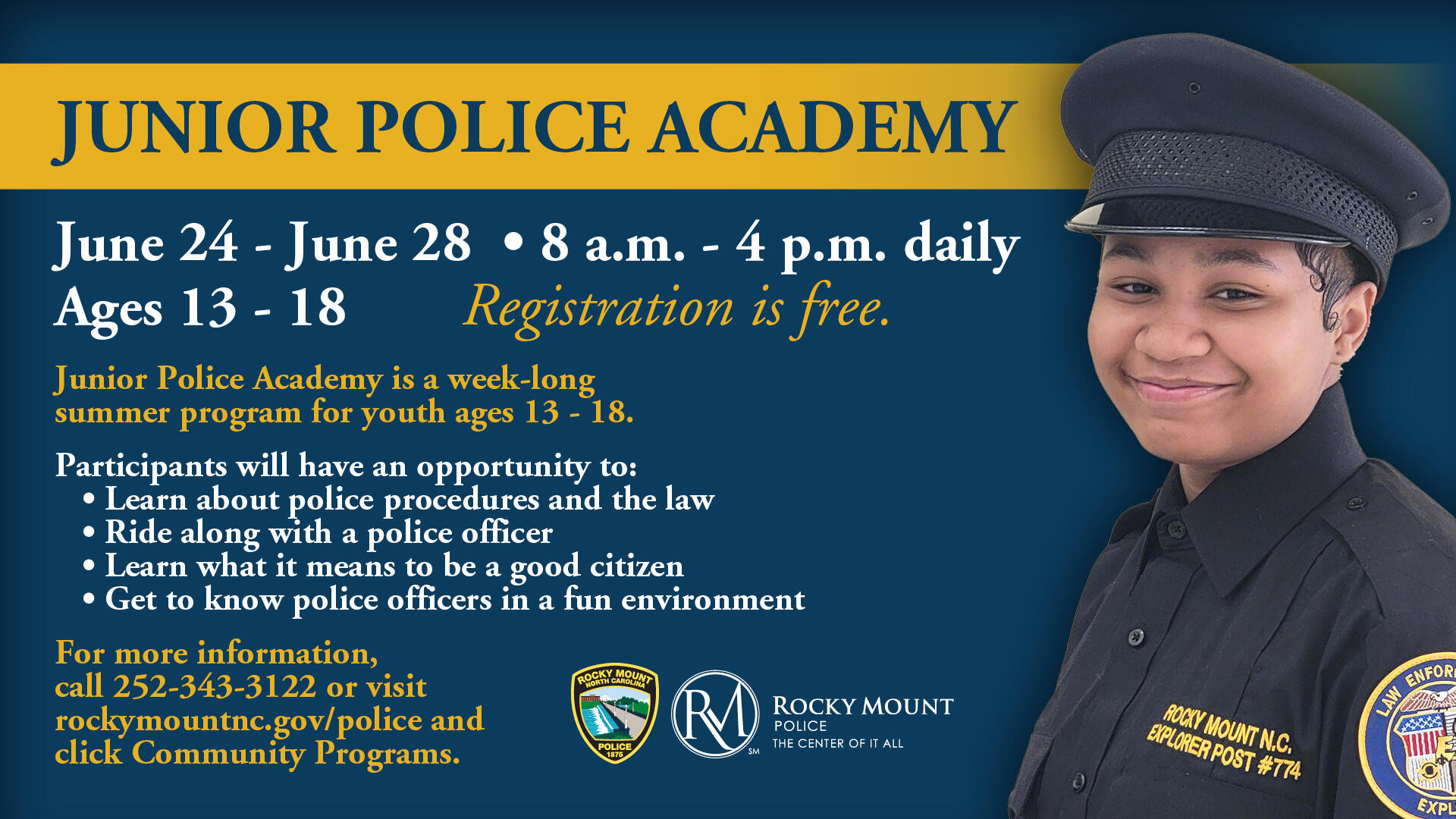 Junior Police Academy is an engaging and interactive program for youth ...