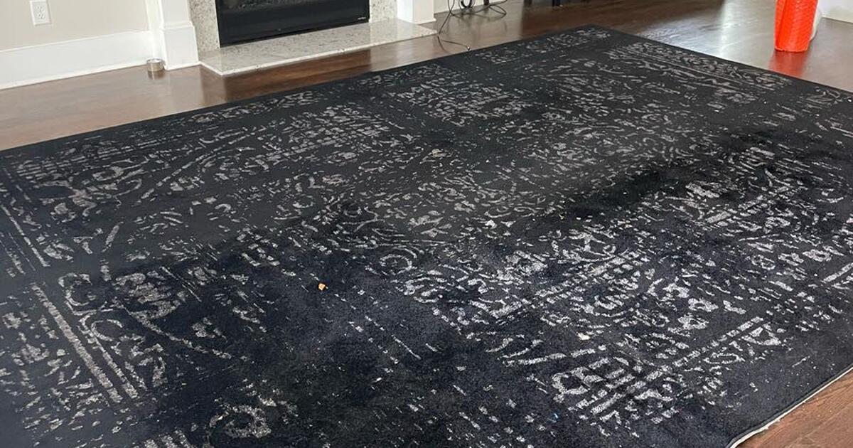 Couch, rug, wall unit/shelving unit, ikea storage unit for Free in ...