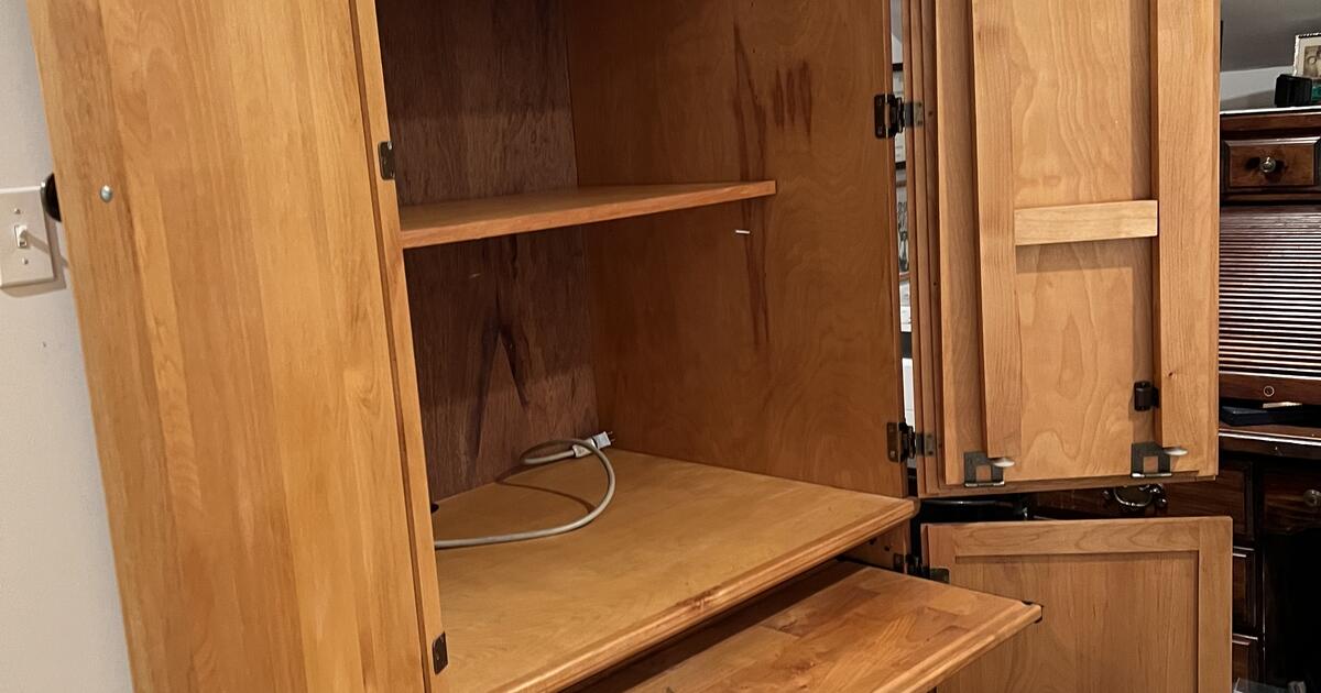 FREE Vermont made wooden computer cabinet for Free in Port Washington ...