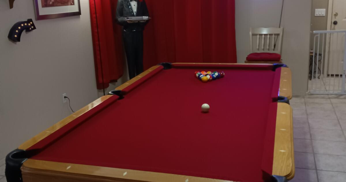 Red Felt Pool Table for $400 in Glendale, AZ | For Sale & Free — Nextdoor