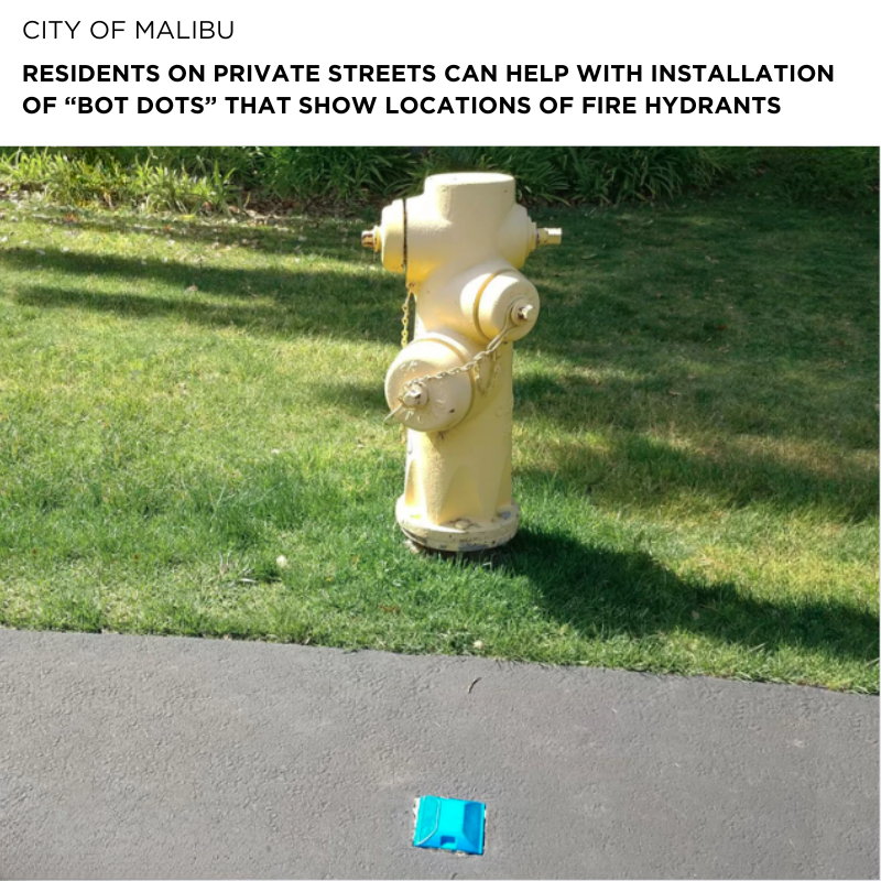 RESIDENTS ON PRIVATE STREETS ASKED TO HELP WITH INSTALLATION OF “BOT ...