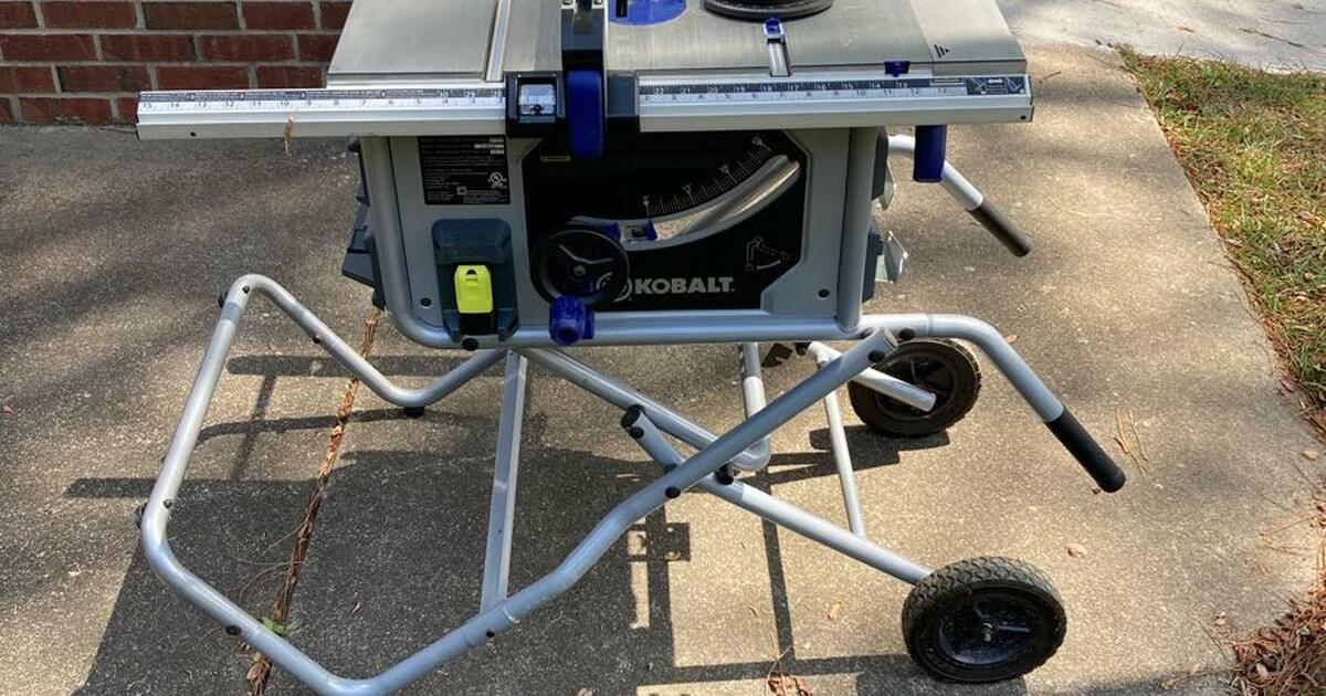 Kolbolt Table Saw with rolling collapsible stand. $150.00 for Free in ...