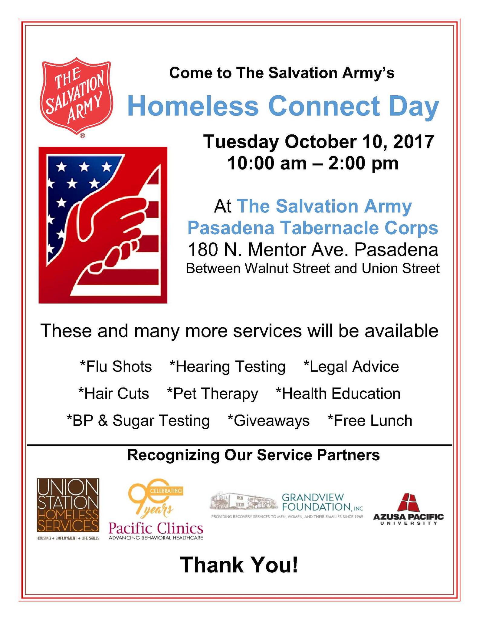 Pasadena Salvation Army offers many community services at Homeless ...