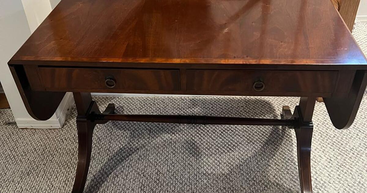 Mahogany drop leaf riding desk/sofa table. for $135 in Chicago, IL ...
