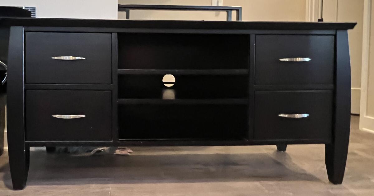 Scan Design Solid Wood Console Table/Entertainment Center for $75 in ...