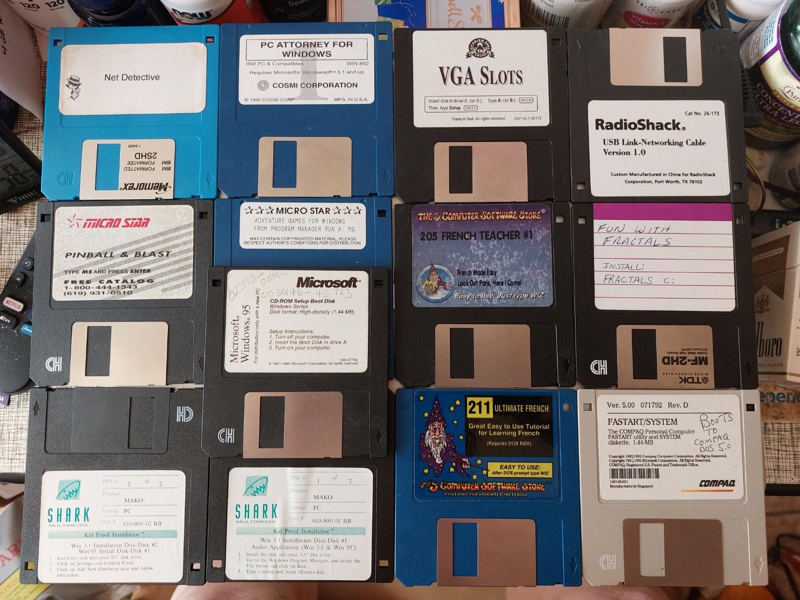 Collection of 13 Vintage 3.5" Floppy Disks for Free in Glenolden, PA ...