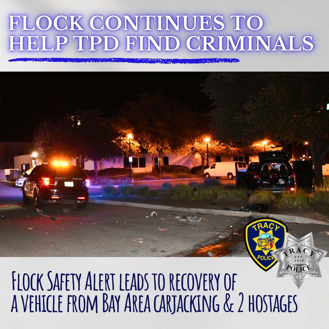 On January 31st, at about 12:56 am, the Tracy PD Dispatch Center ...