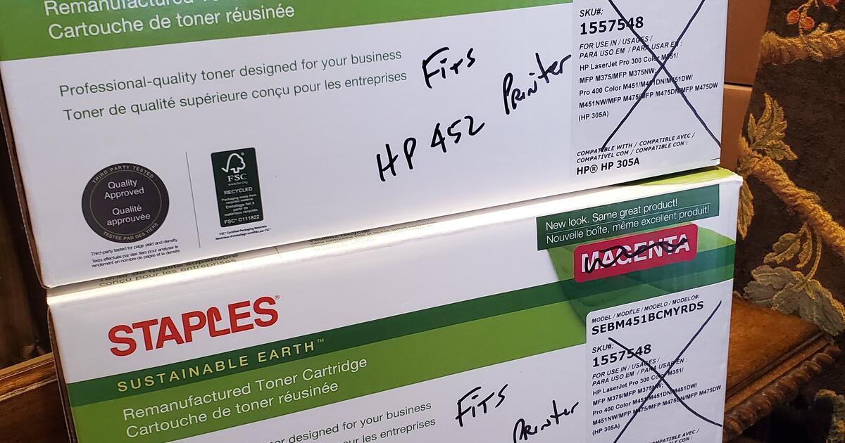 Staples Remanufactured Toner Cartridge for Free in Frisco, TX | For ...