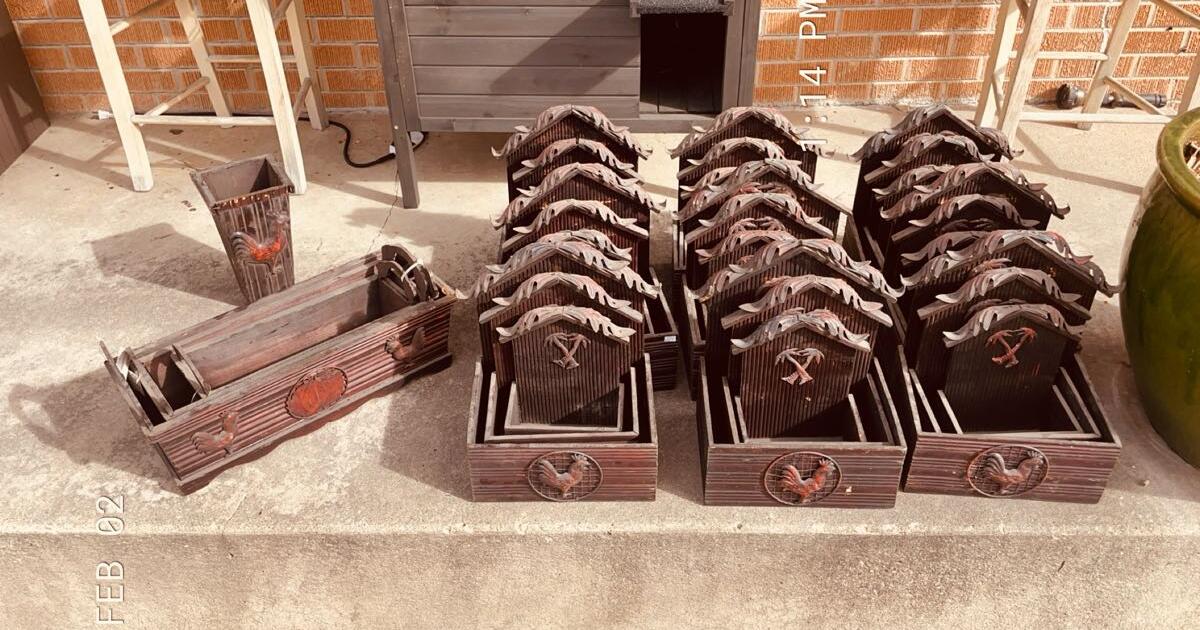 Rustic Wooden Planters Set for Free in Denver, CO | For Sale & Free ...