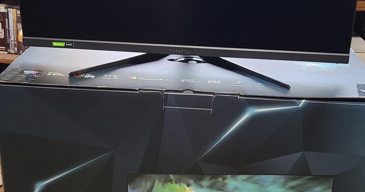 ACER PREDATOR 32 inch XB323U Gaming Monitor 1440p 270Hz Refresh G-SYNC ...