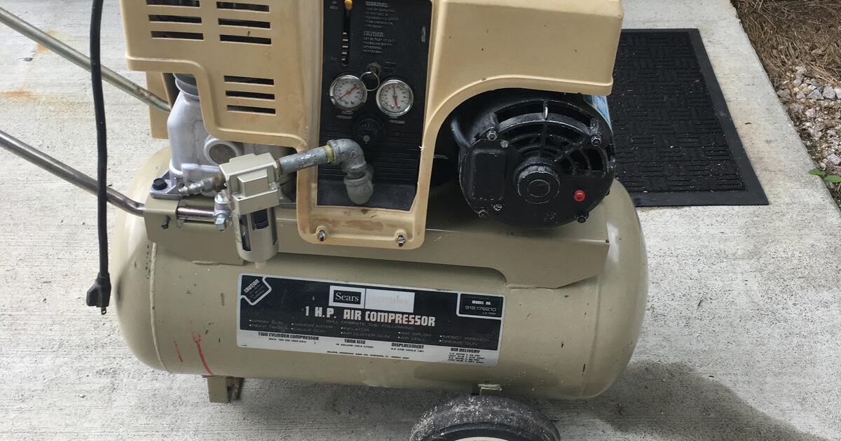 Sears Craftsman 1 H.P. Air Compressor Model No. 919.176210 LA-1689 for ...