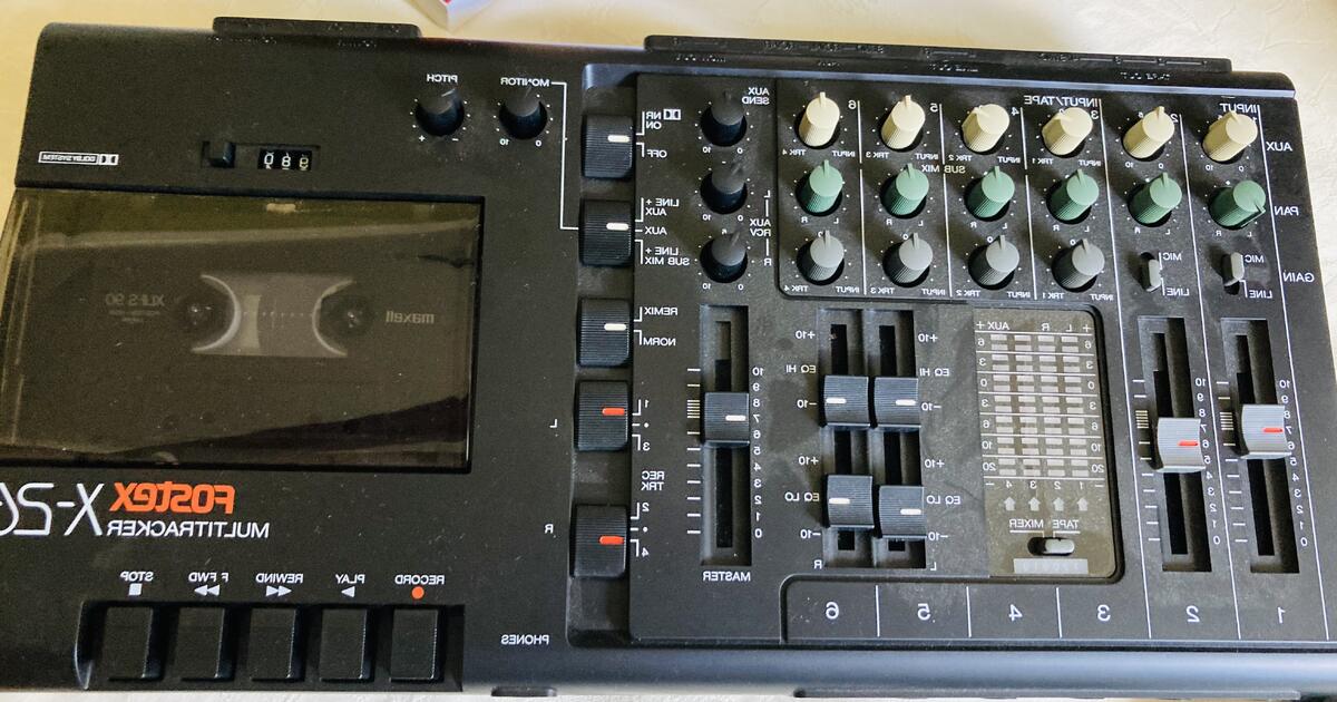 FOSTEX X-26 Analog 4 Track Multitrack Cassette Tape Recorder Mixer and ...