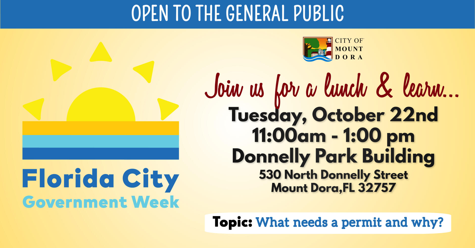 🌞 Join us for Florida City Government Week Lunch & Learn! (City of ...