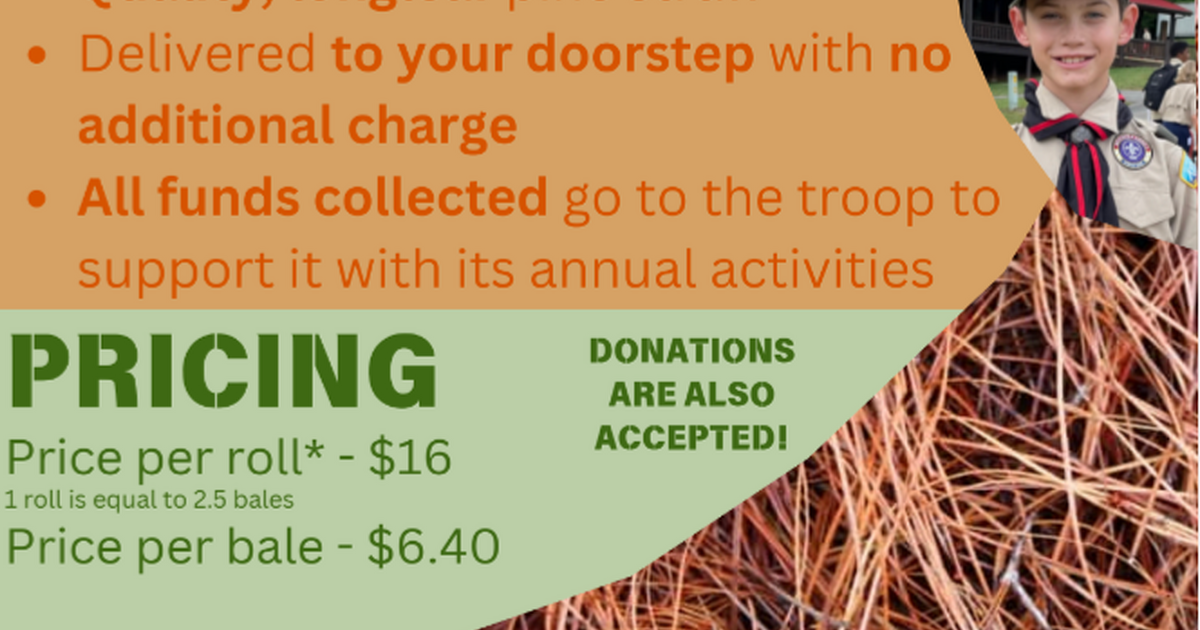 Troop 298 Pinestraw Sale! in Atlanta, GA | For Sale & Free — Nextdoor