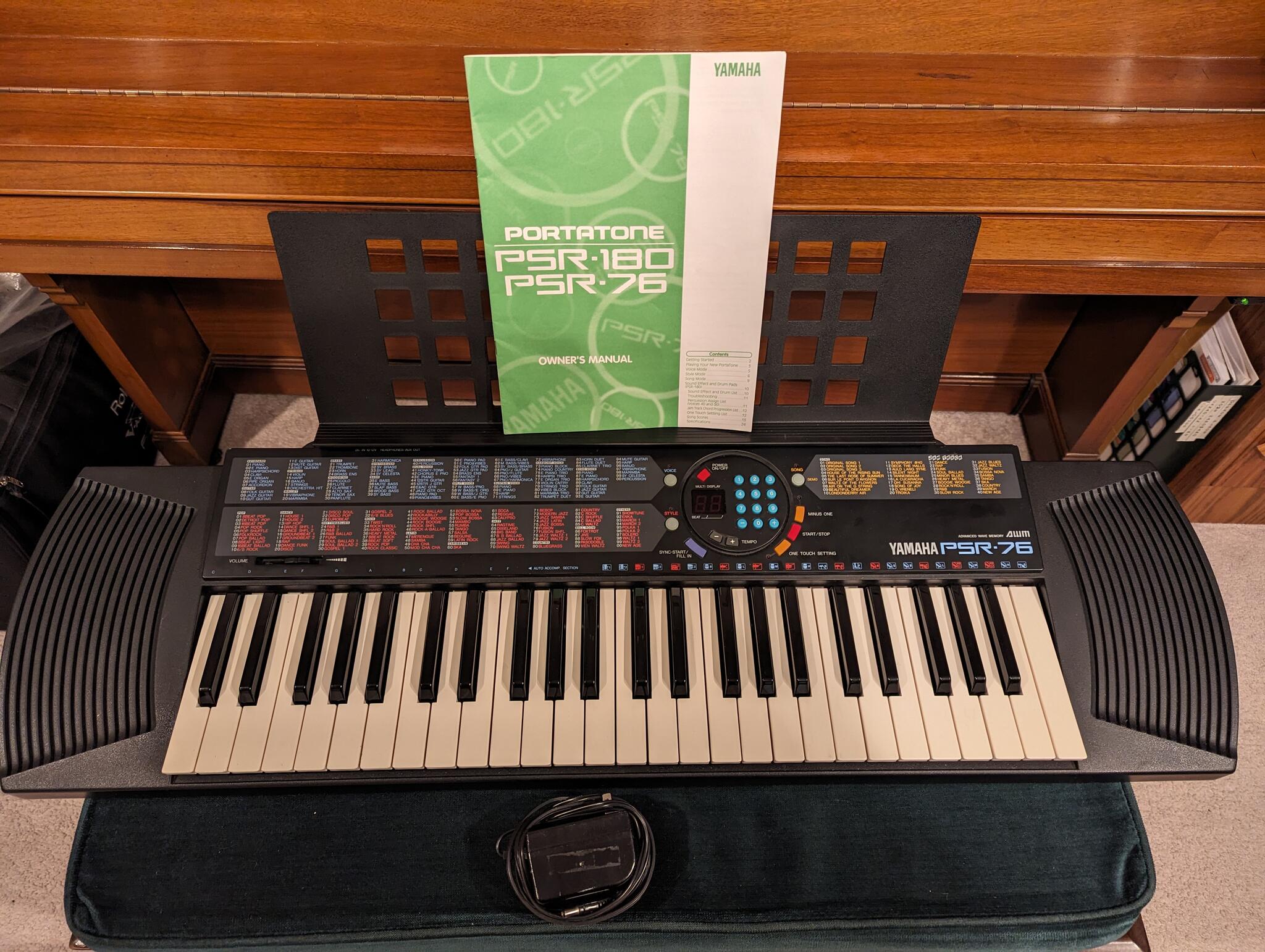 Yamaha PSR-76 Keyboard for $40 in Frankford, DE | For Sale & Free ...