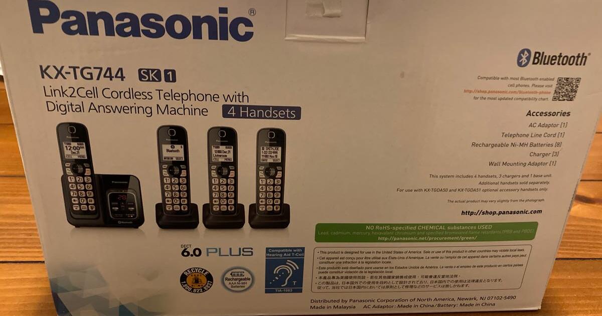 Panasonic Cordless Telephone With Digital Answering Machine for $20 in The Villages, FL | For ...