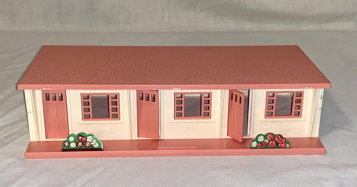 VINTAGE BACHMANN O, S, & O27 SCALE PLASTICVILLE PINK MOTEL & ORIGINAL ...