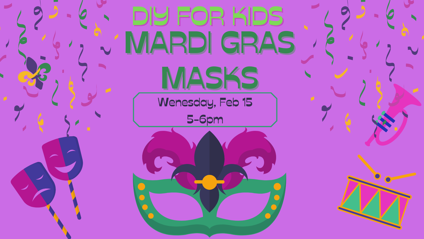 Have a “Ball” making your very own Mardi Gras costume mask! (Dallas ...