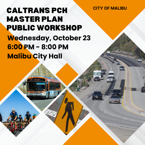PUBLIC WORKSHOP ON CALTRANS' PCH MASTER PLAN FEASIBILITY STUDY, OCTOBER ...