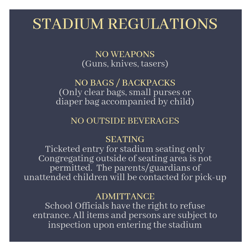 FHS Football Game Stadium Rules (Fairhope Police Department) — Nextdoor ...