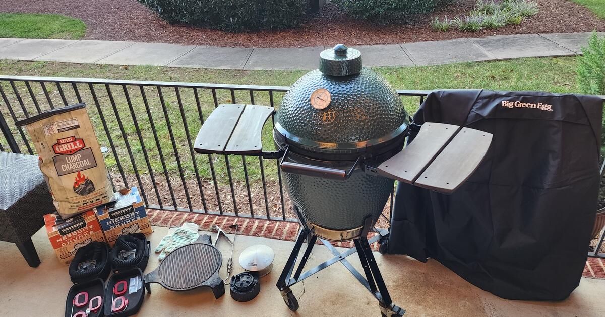 Large Big Green Egg BBQ / Smoker Composite Mates Package with $1200 in ...