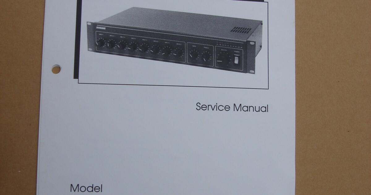 ORIGINAL PRODUCT SHEETS FOR DUKANE 296 MIXER/PREAMPLIFER for $5 in ...