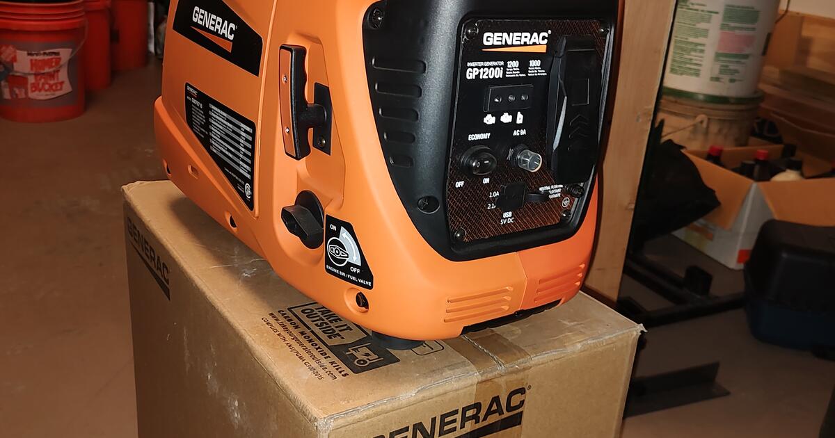 NEW! GENERAC Portable Generator GAS / 1200 W Inverter for $325 in ...