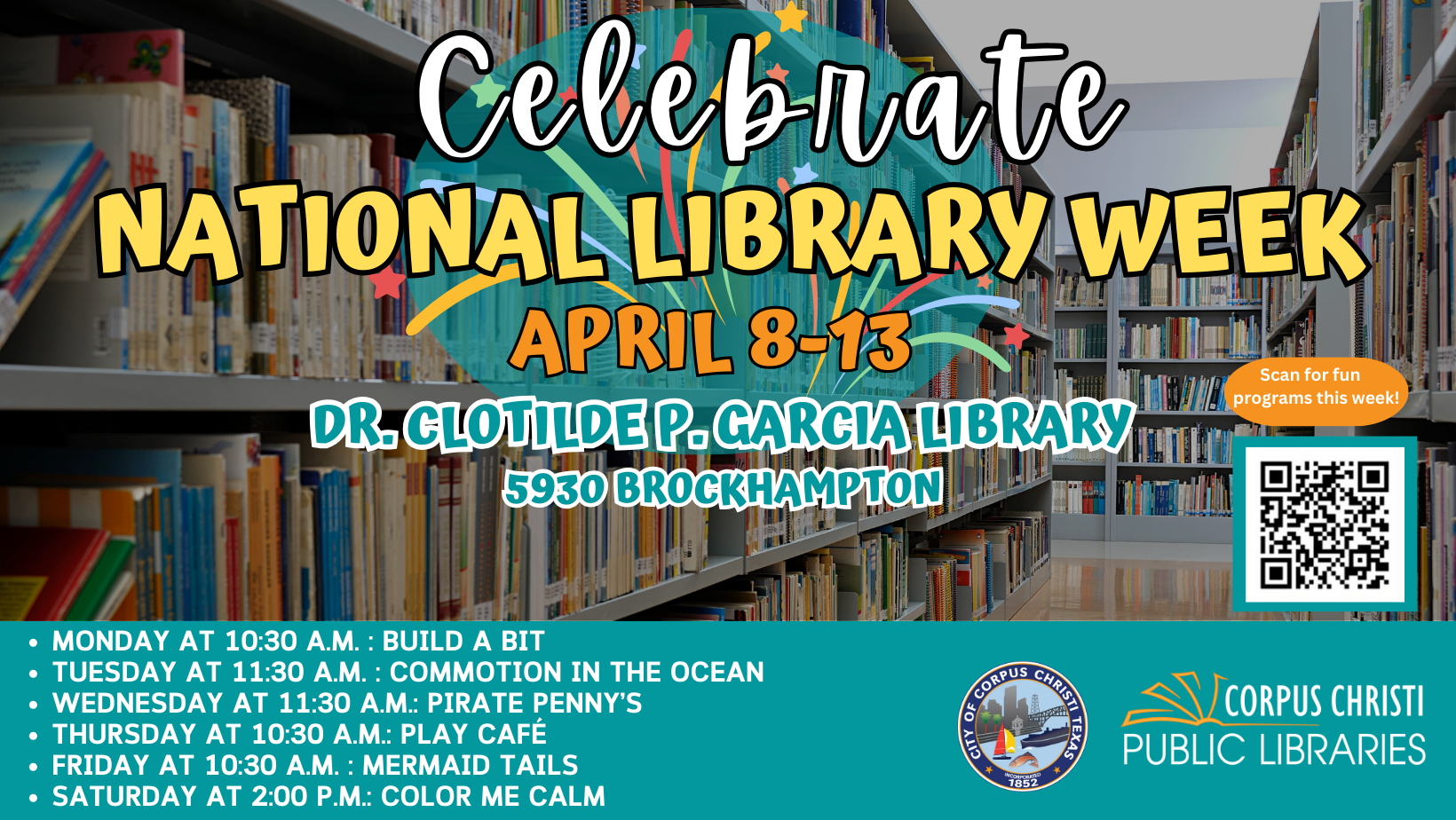 What is your family doing to celebrate National Library Week? (City of ...