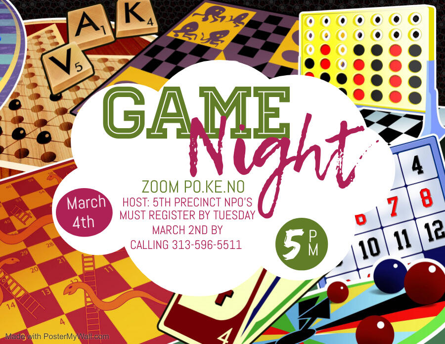 Detroit Police Department Fifth Precinct - Game Night (Detroit Police ...