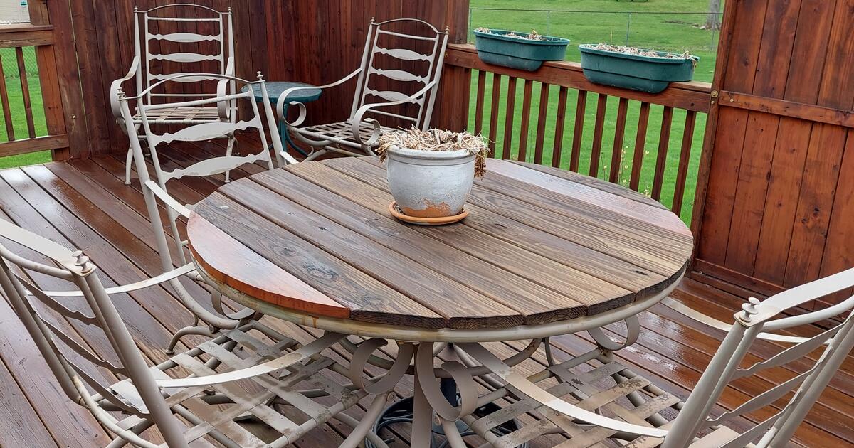 Patio Table w/ 54" (Pressure treated table top) for $90 in Rochester ...