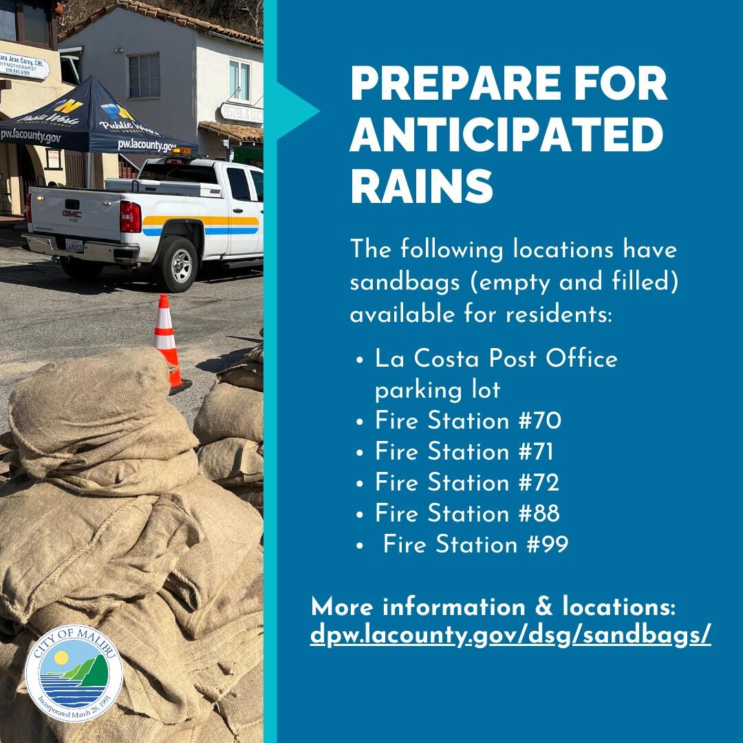 In addition to existing sandbag locations, filled sandbags are now ...