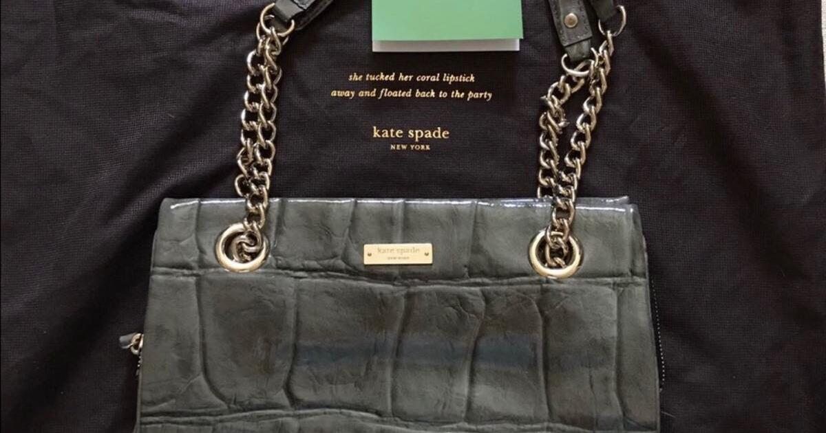 Kate Spade Gray Patent Leather Purse for $175 in Chicago, IL | For Sale ...