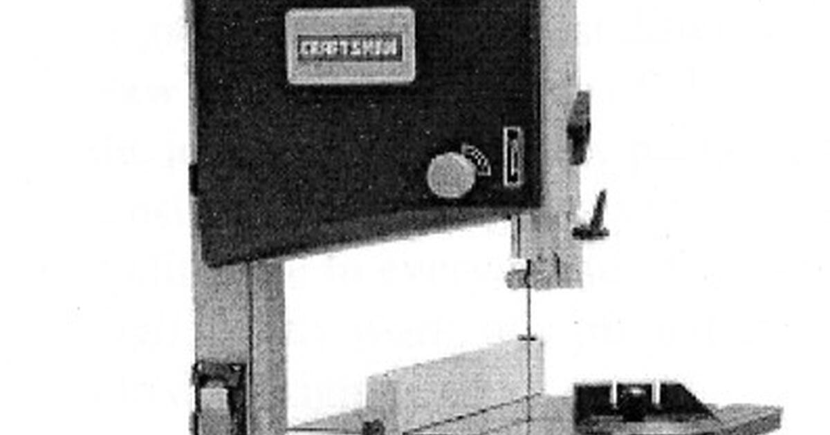 Band saw Craftsman 10 inch bench top for $10 in Naperville, IL | For ...