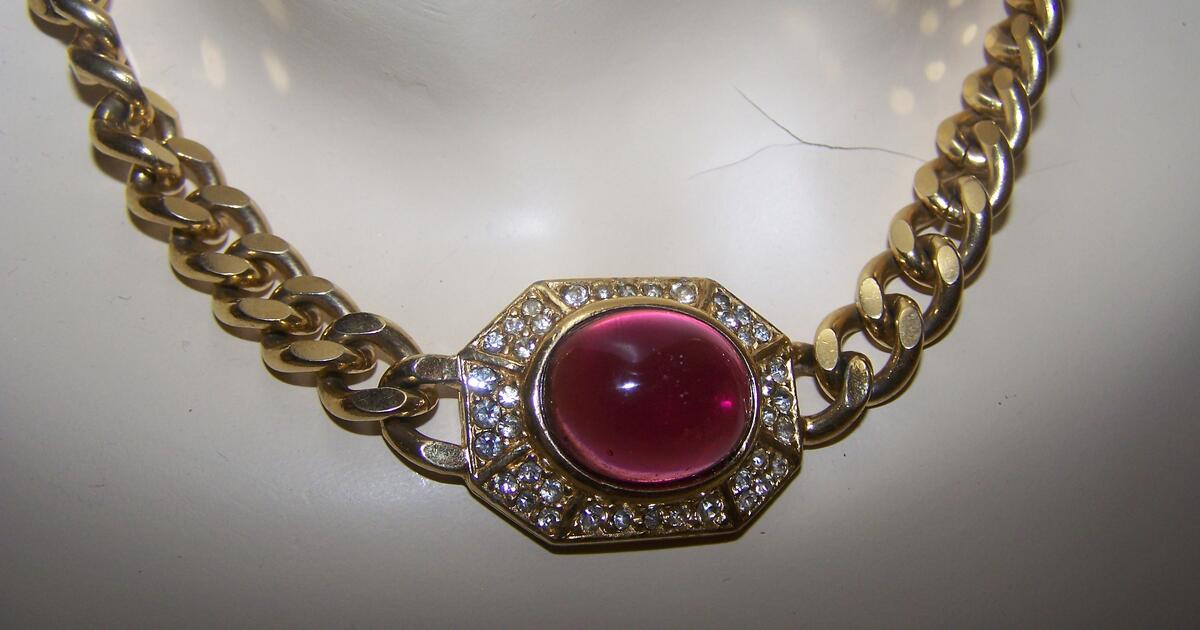 Ruby red choker Necklace for $75 in West Palm Beach, FL | For Sale ...