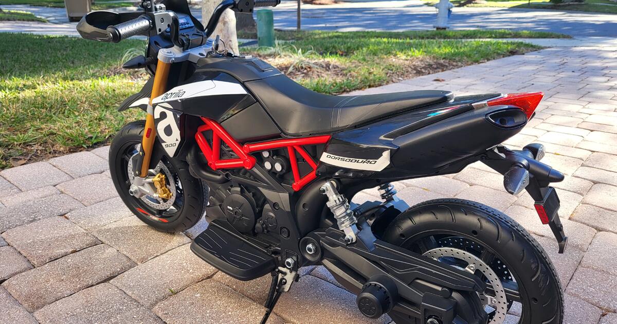 Tobbi 12V Electric Aprilia Licensed Motorcycle, Battery Powered Kids ...