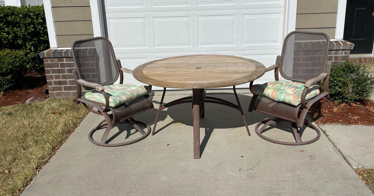 Homecrest Patio Table and Chairs Set for $140 in North Myrtle Beach, SC ...