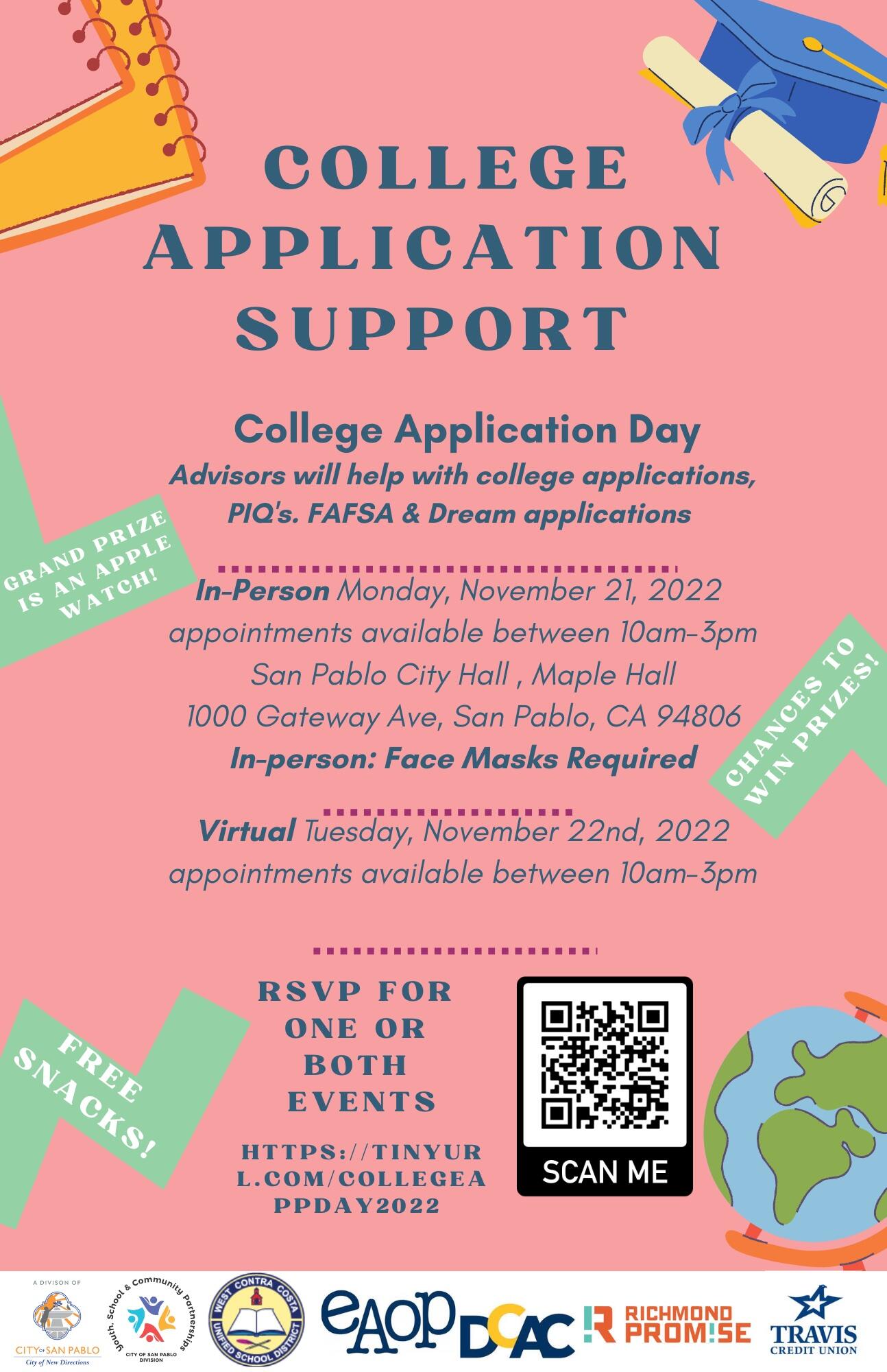 WCC College Application Day/Día de solicitud de ingreso a la ...