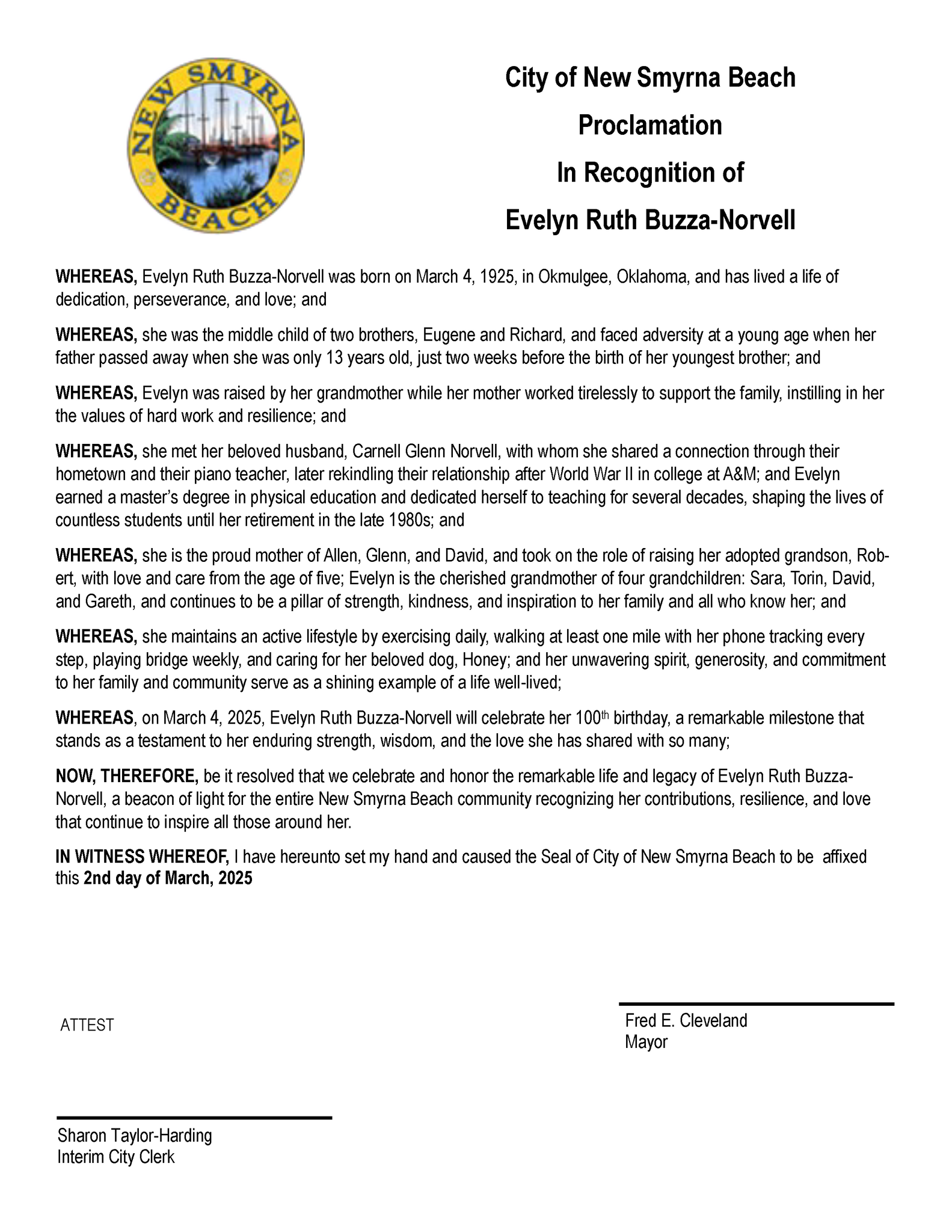 🎂 Happy 100th Birthday to Evelyn Ruth Buzza-Norvell, who received an ...