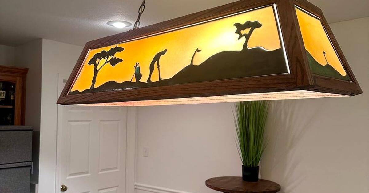 Golf-Themed over pool table Hanging Light Fixture for Free in Overland ...