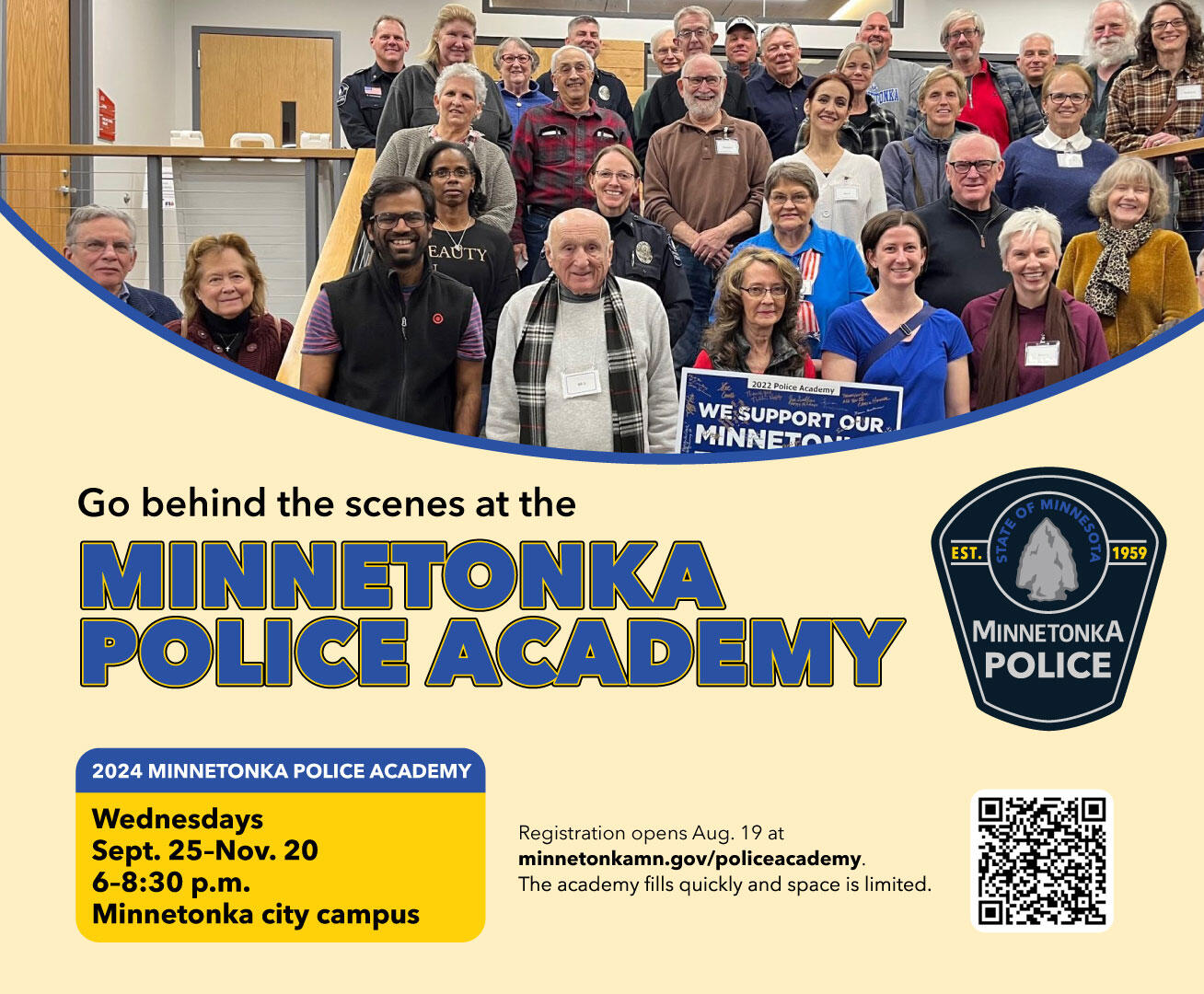 Registration for the Minnetonka Police Academy is now open! (City of ...