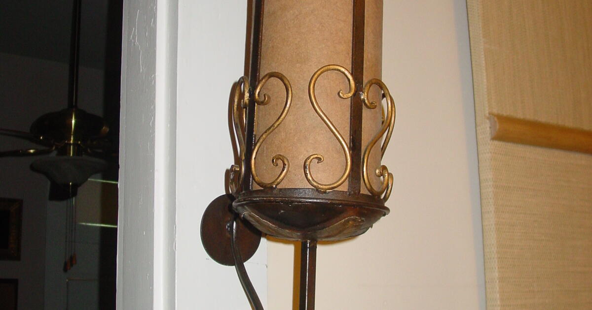 Beautiful Antique Medieval Metal Wall Hanging Lamp(WORKS!) for $125 in ...