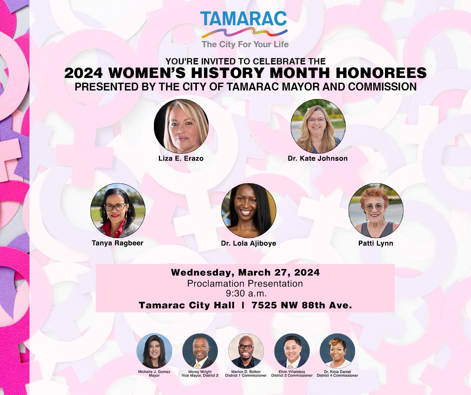 Meet the City of Tamarac's 2024 Women's History Month honorees! (City ...