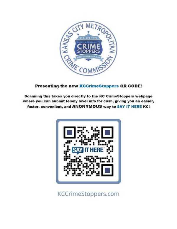 The TIPS Hotline has a NEW QR CODE!!!!! (Kansas City Police Department ...