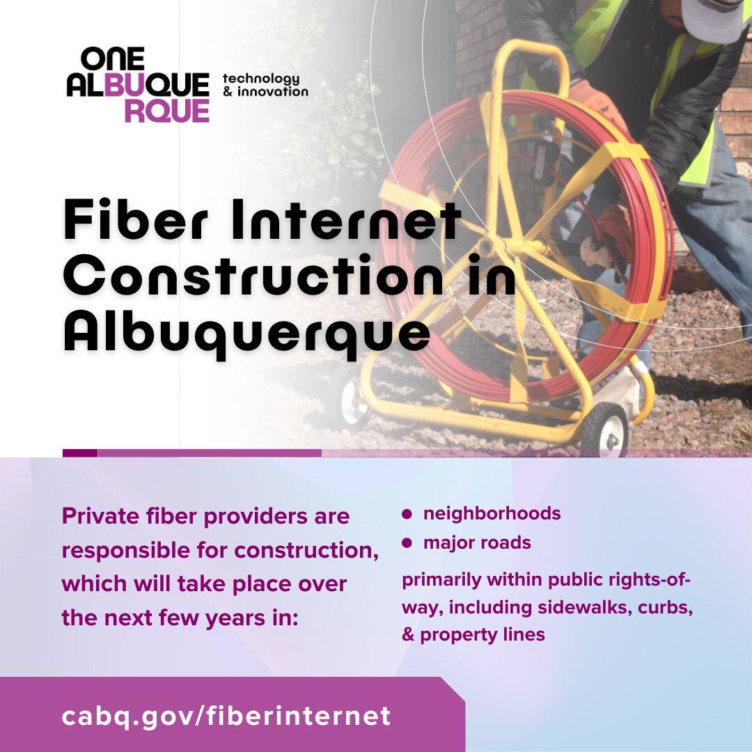 Albuquerque is supporting the expansion of fiber internet ...