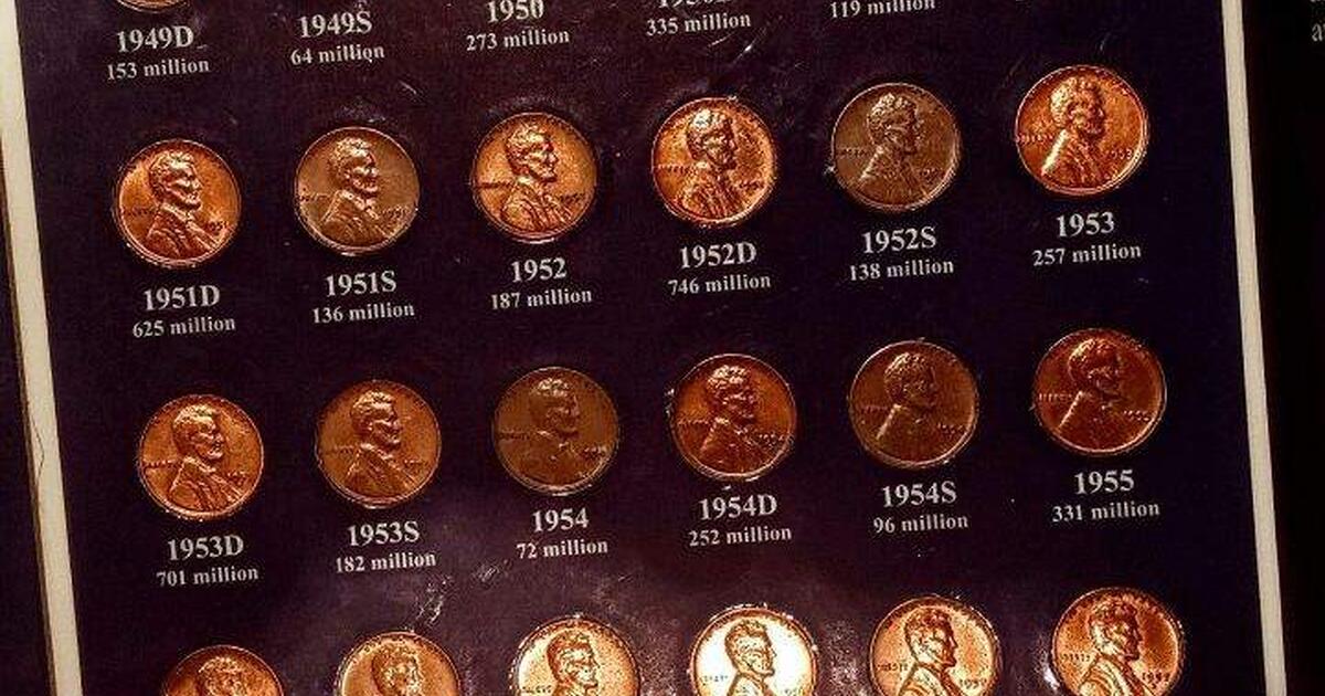 1909-1960 pds Lincoln wheat penny collection for $1000 in Las Vegas, NV ...