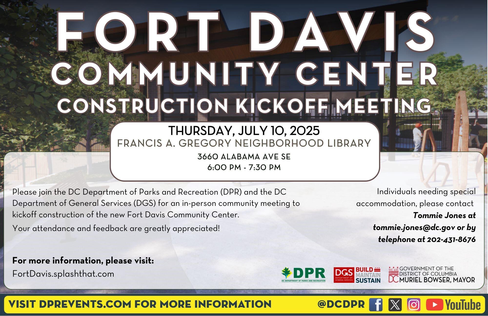 Fort Davis Community Center Kickoff Meeting- Thursday, July 10, 2025 ...