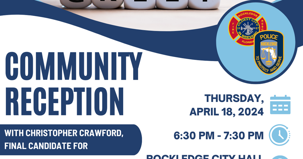 The public is invited to attend a Community Reception with Christopher ...