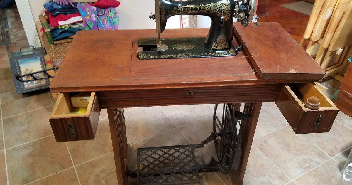 Antique Treadle Sewing Machine Singer for $140 in San Antonio, TX | For ...